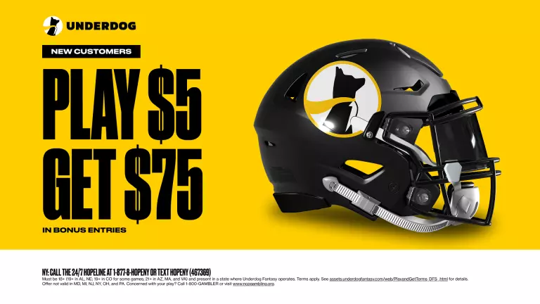 $75 Underdog Promo Code DIMERS Updated In California For TNF - Dimers.com